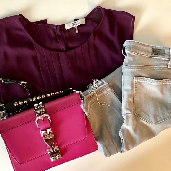 Robert Rodriguez | Tops | Robert Rodriguez Vintage Mesh Sheer Burgundy ...